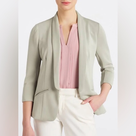 Skies Are Blue | Jackets & Coats | New Skies Are Blue Hannah Modal Scuba Blazer Jacket Pale Mint ...
